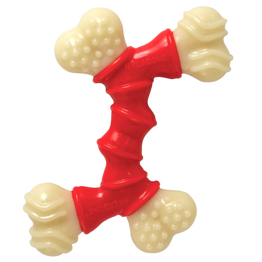 Nylabone Power Chew Double Bended Bone Bacon Petite