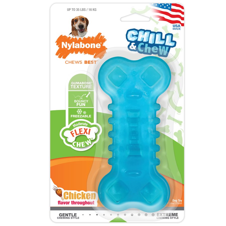 Nylabone FC Chill Chew CKN Blue MD