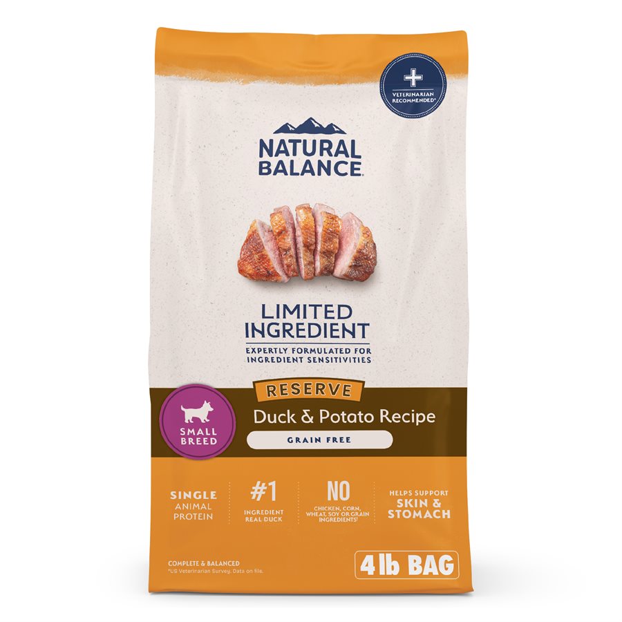 Natural Balance LID Adult Grain Free Duck & Potato Small Bites 4 LB